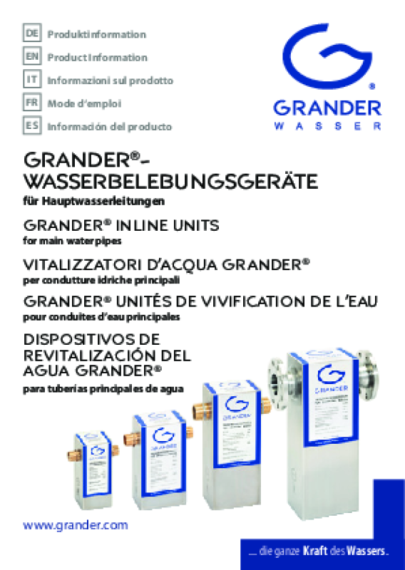GRANDER®-Produktinformationen